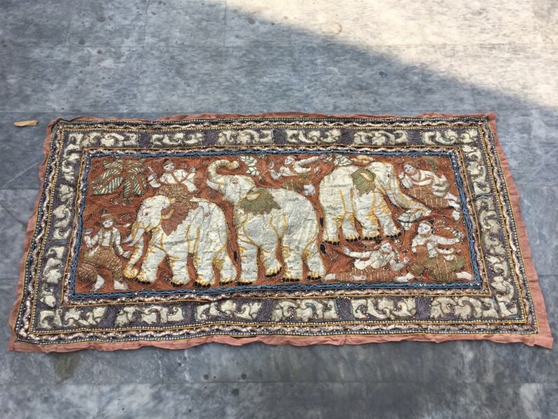 Antique Tapestry, Vintage Tapestry, Handmade Tapestry, Wall Hanging ...