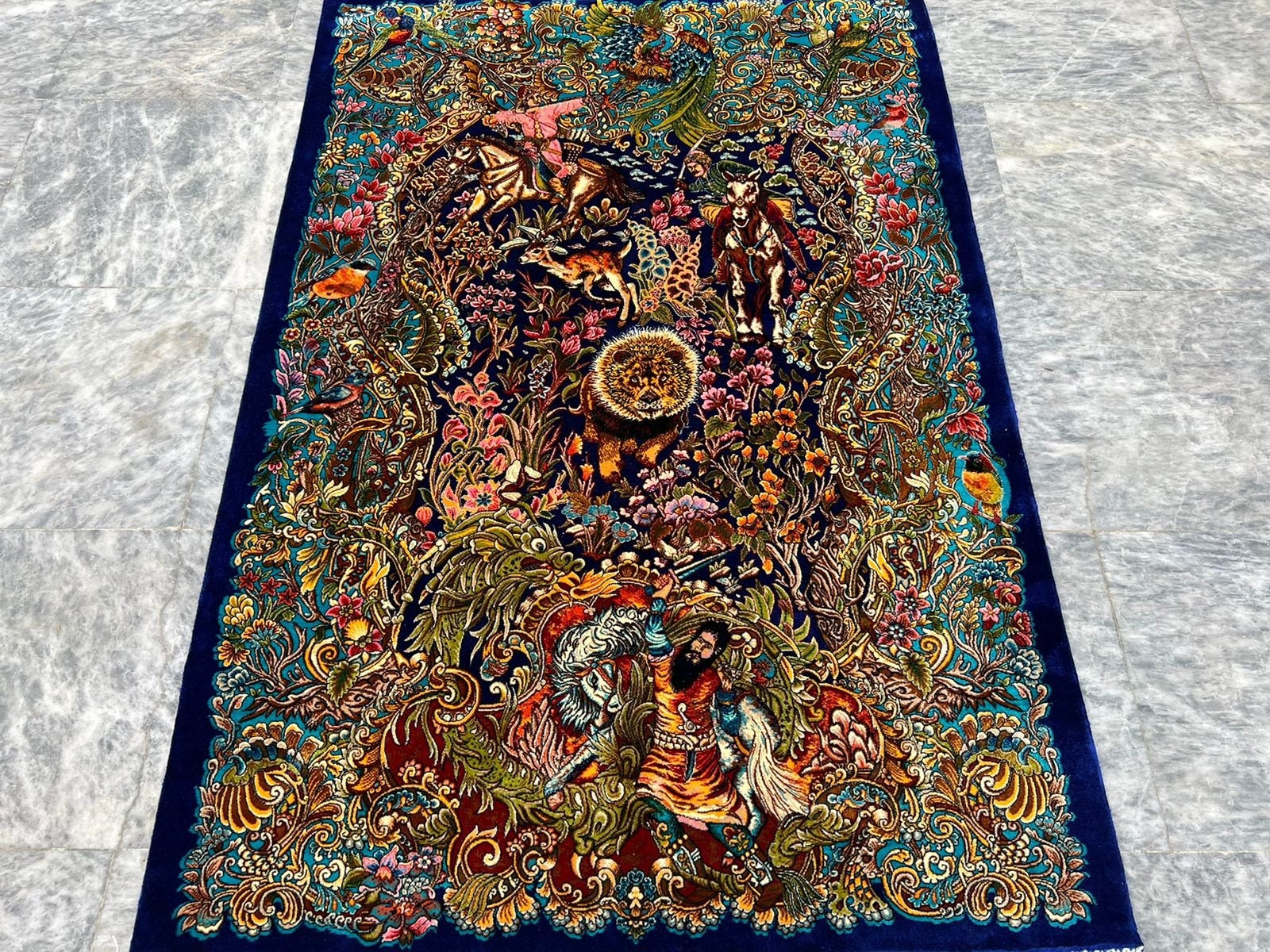 3x4 Silk Rug High Quality Silk Rug Bamboo Silk Rug Pictorial Rug Wall ...
