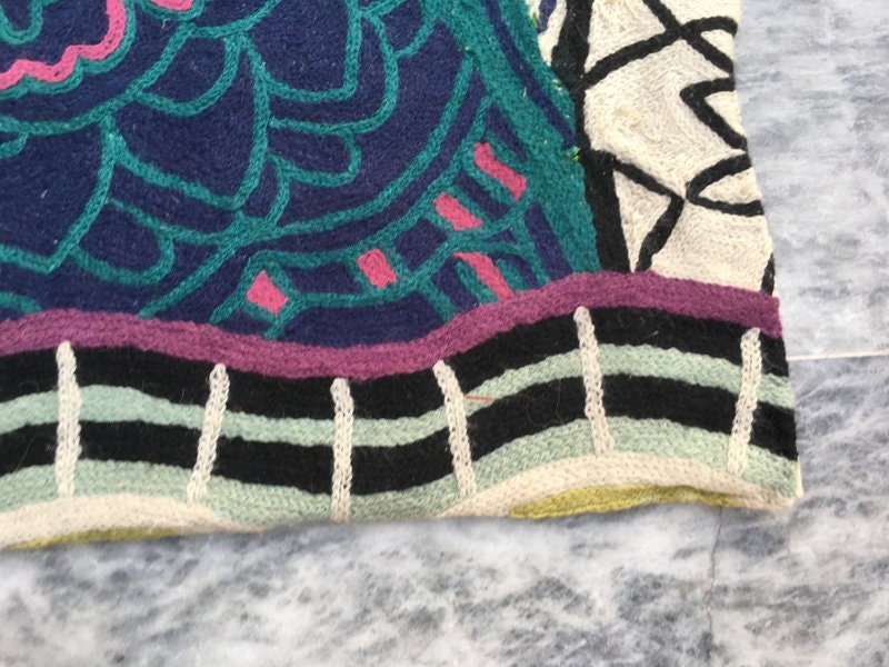 French Aubusson Rug Handmade Rug Hand Knotted Rug Crewel Rug Needle ...