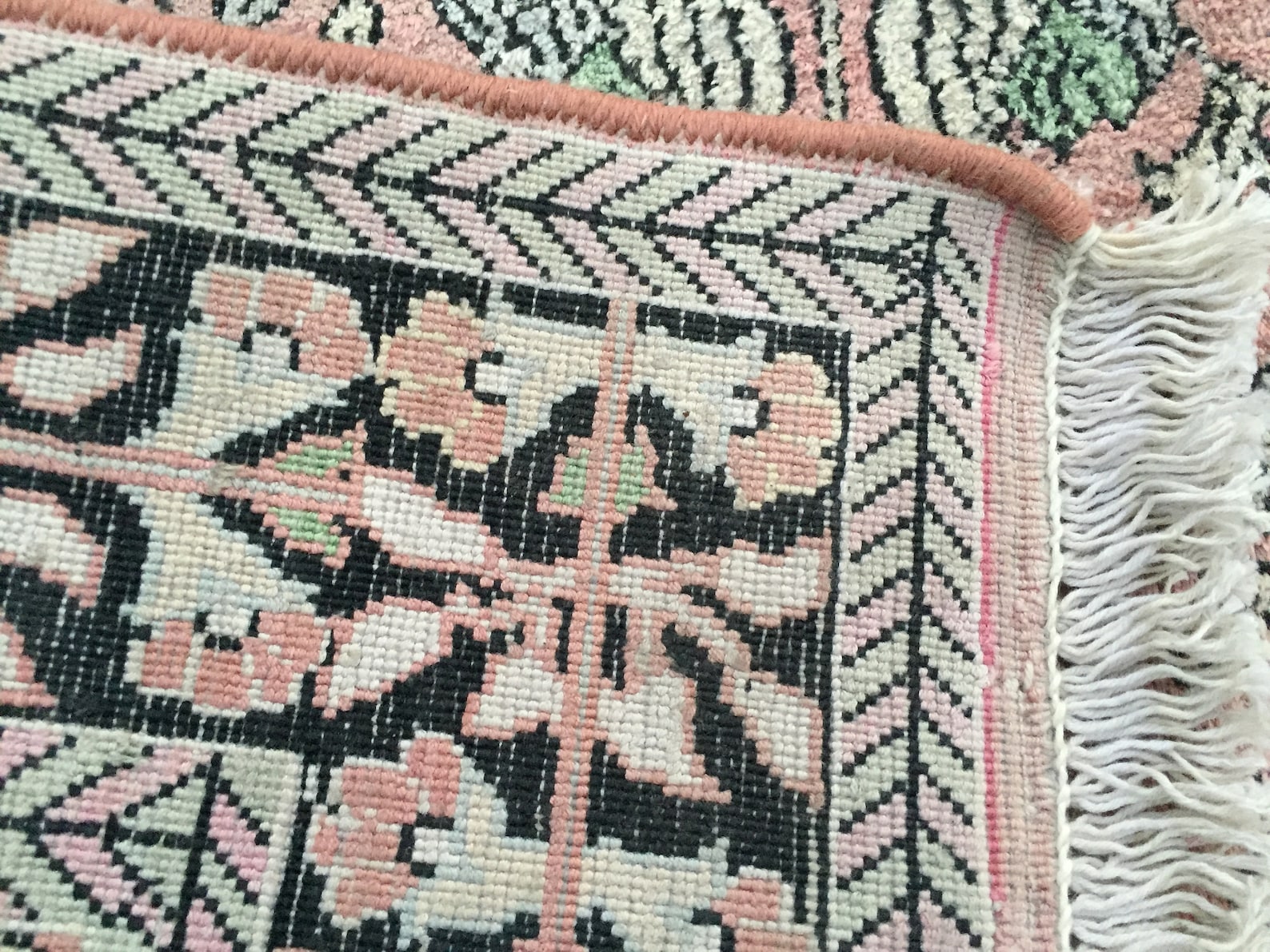 Vintage Rug Silk Rug Kashmiri Rug Handmade Rug 3x4 Rug Floor | Etsy