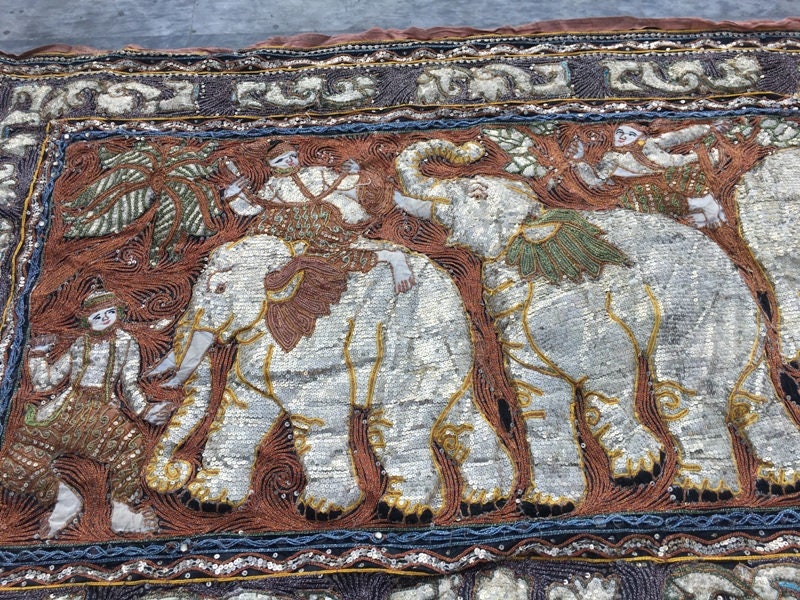 Antique Tapestry, Vintage Tapestry, Handmade Tapestry, Wall Hanging ...