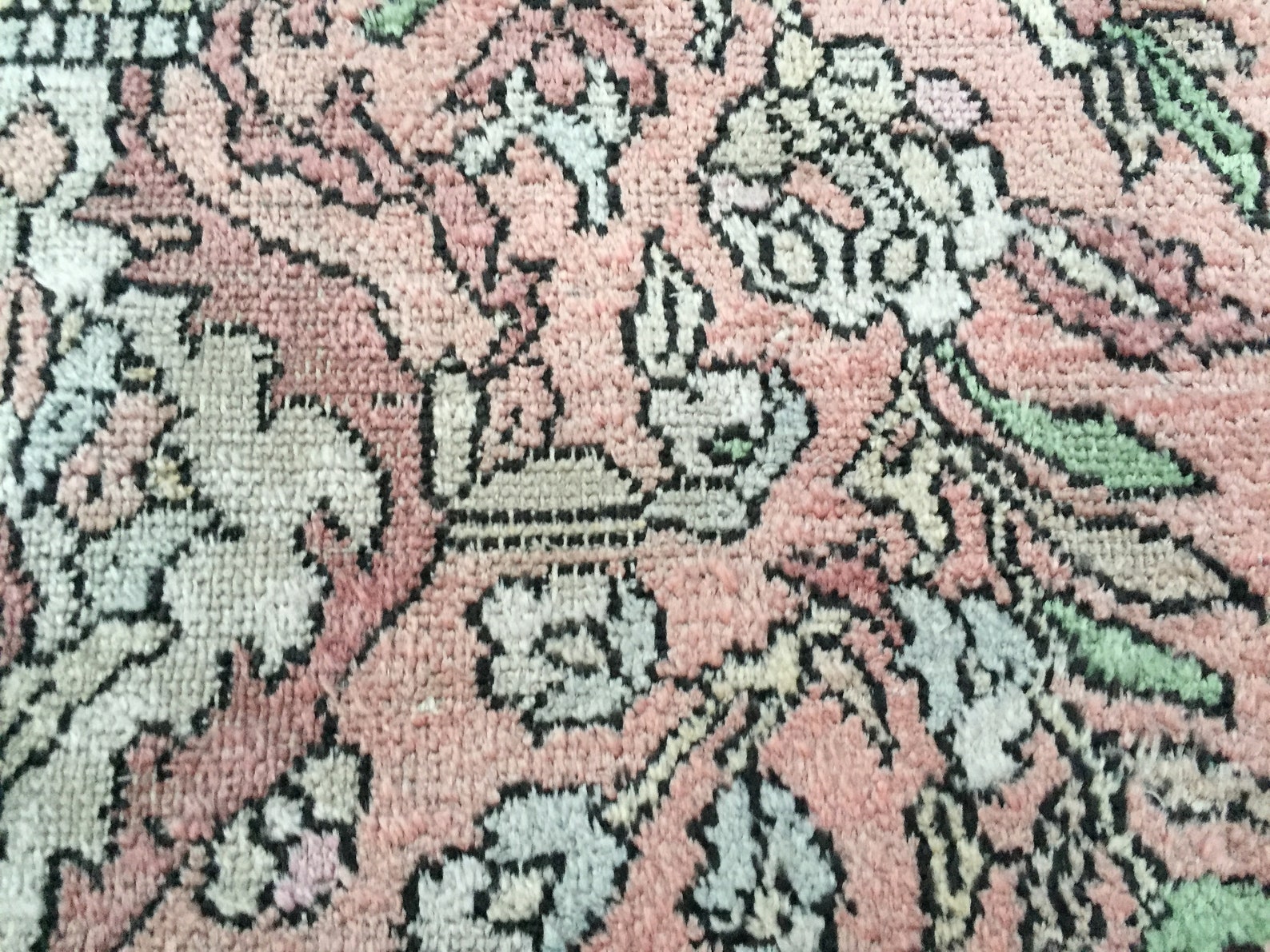 Vintage Rug Silk Rug Kashmiri Rug Handmade Rug 3x4 Rug Floor Rug ...