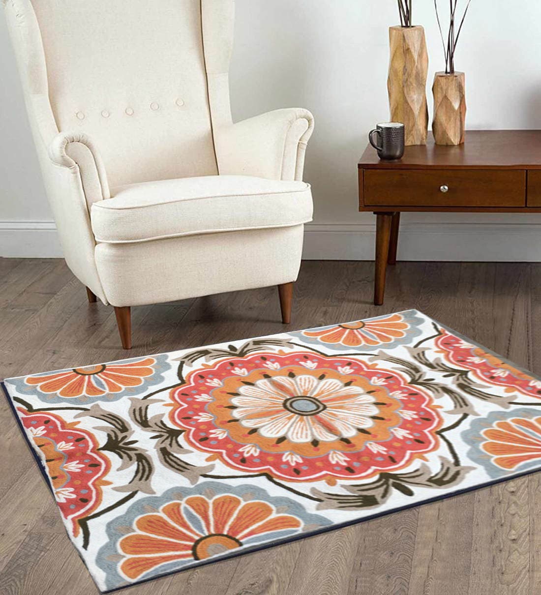 Vintage Aubusson Rug Handmade Rug Living Room Rug Oriental Tribal ...