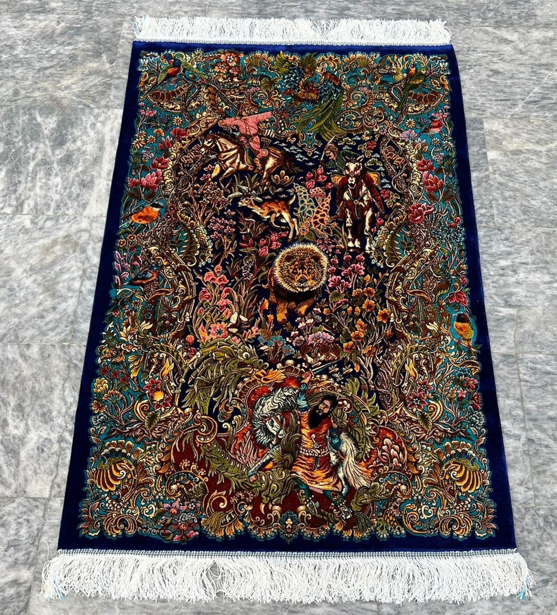 3x4 Silk Rug High Quality Silk Rug Bamboo Silk Rug Pictorial Rug Wall ...