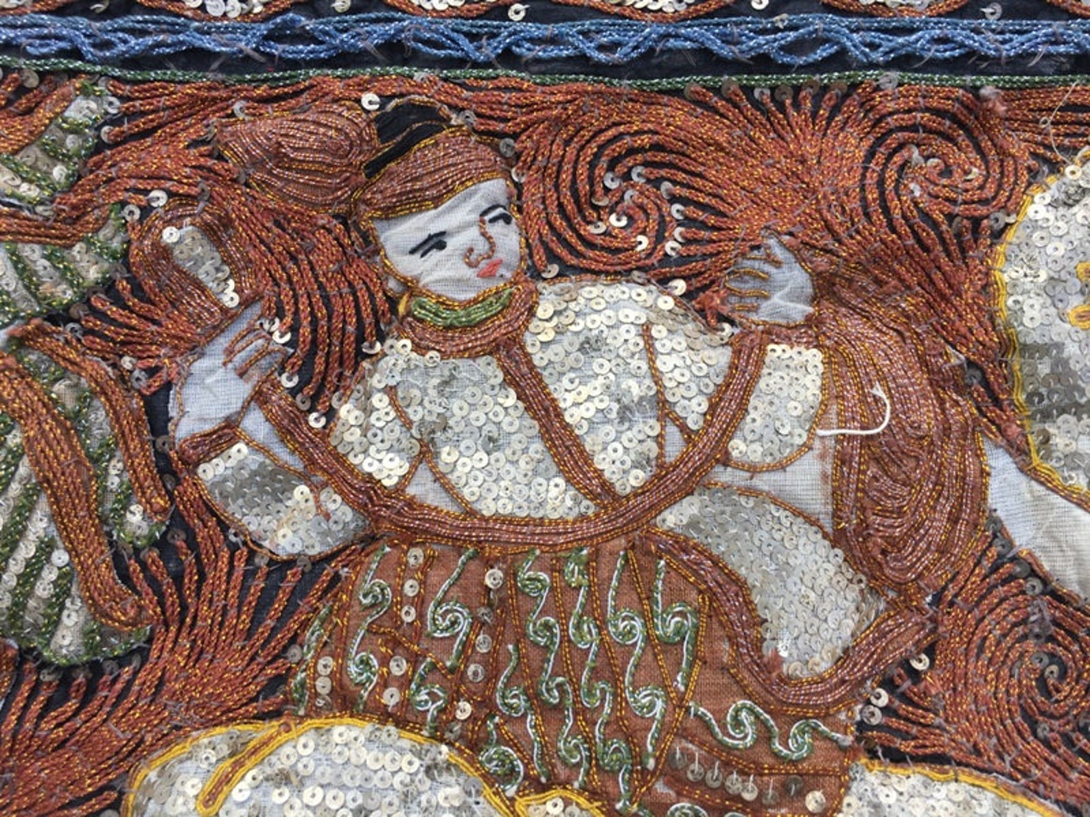 Antique Tapestry, Vintage Tapestry, Handmade Tapestry, Wall Hanging ...