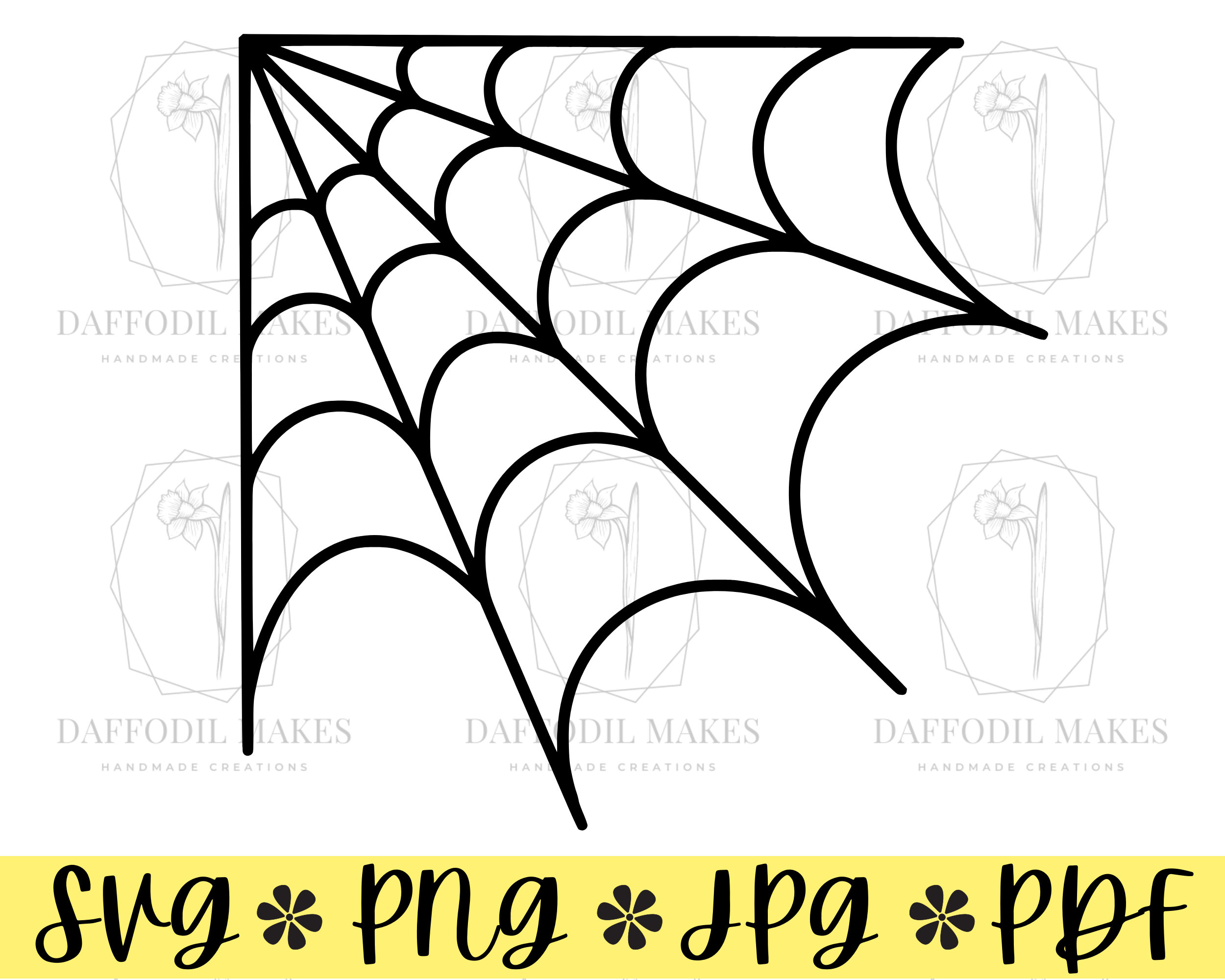 Corner Spider Web SVG File, SVG, Spider Web, Web Svg, Spooky Svg ...