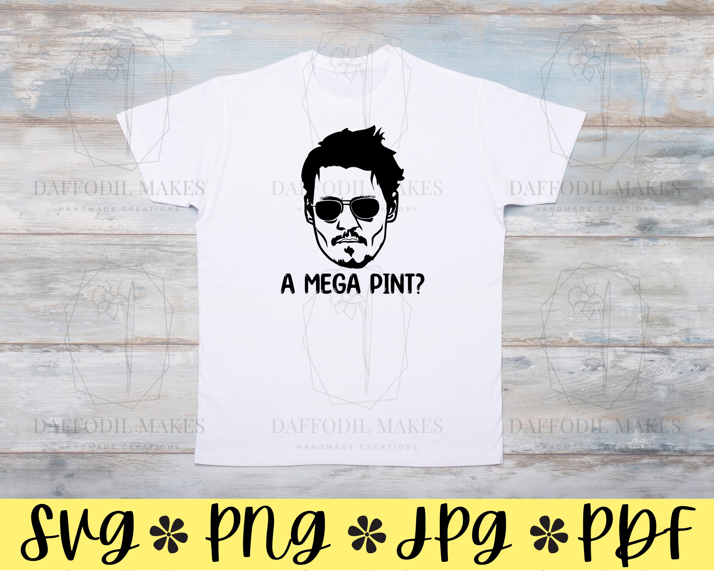 Johnny Depp Mega Pint SVG File SVG Justice for Johnny Depp - Etsy