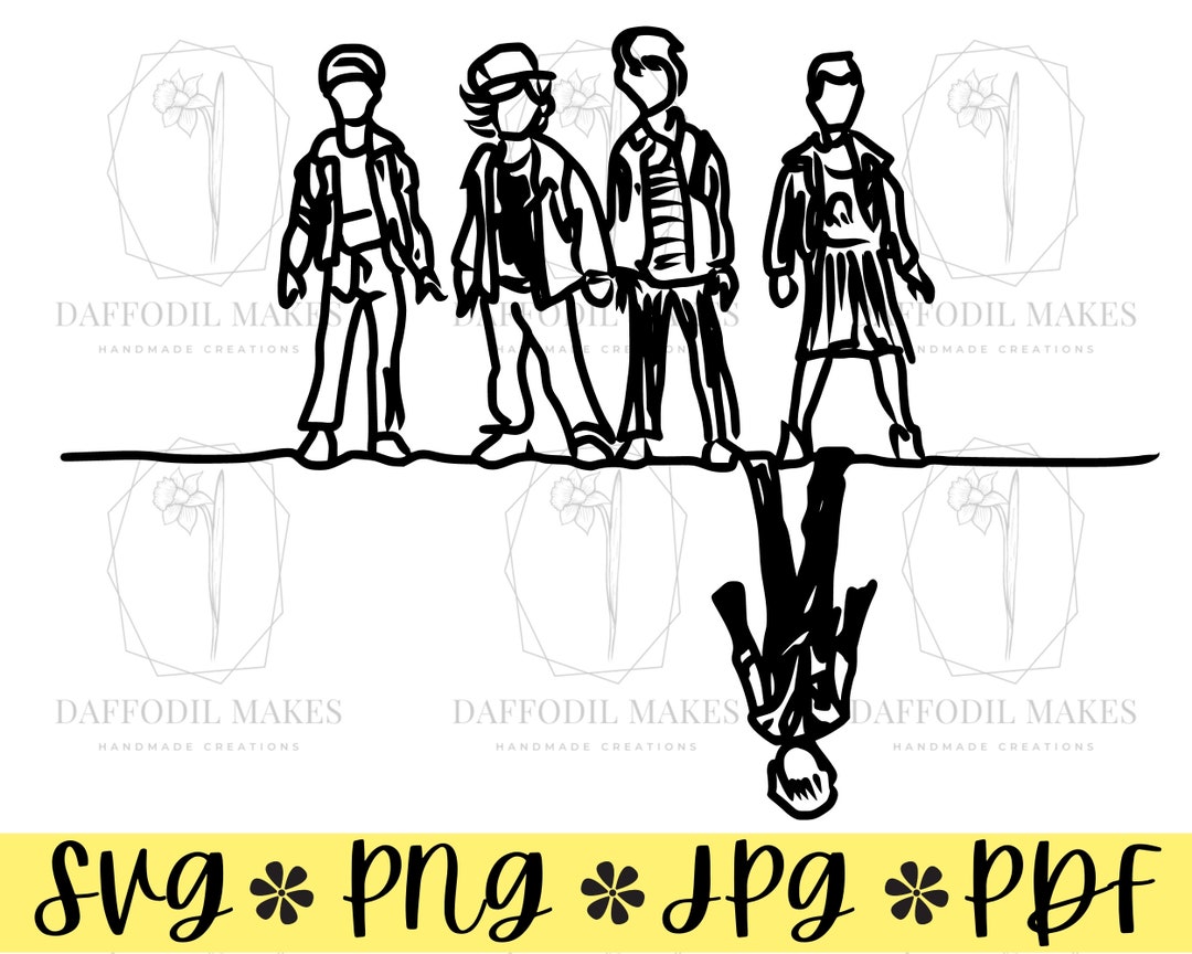 Stranger Things SVG File, SVG, Spooky Svg, Upside Down Svg, Mind Flayer ...