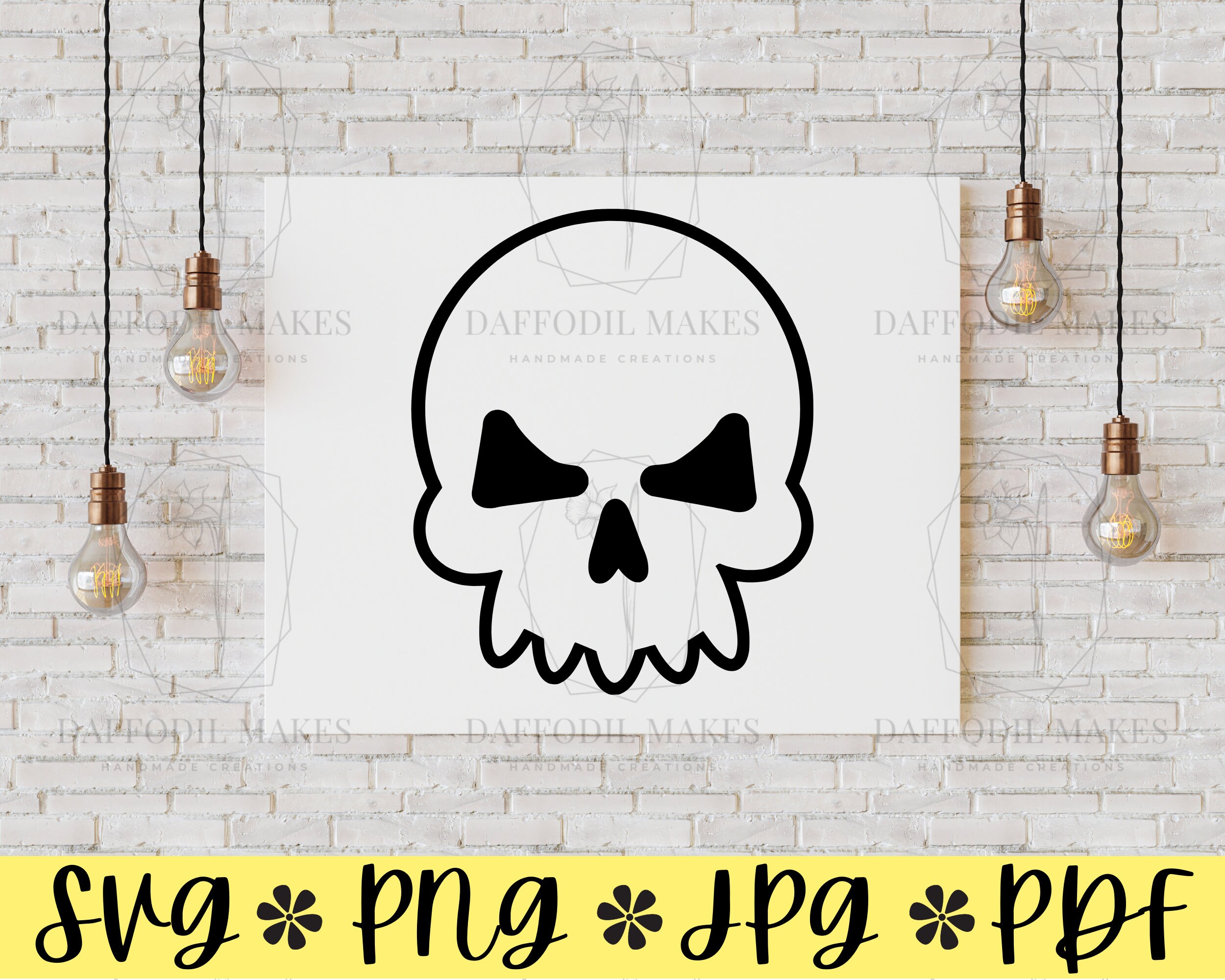 Skull SVG File, SVG, Skull, Skull Svg, Spooky Svg, Halloween Skull Svg ...