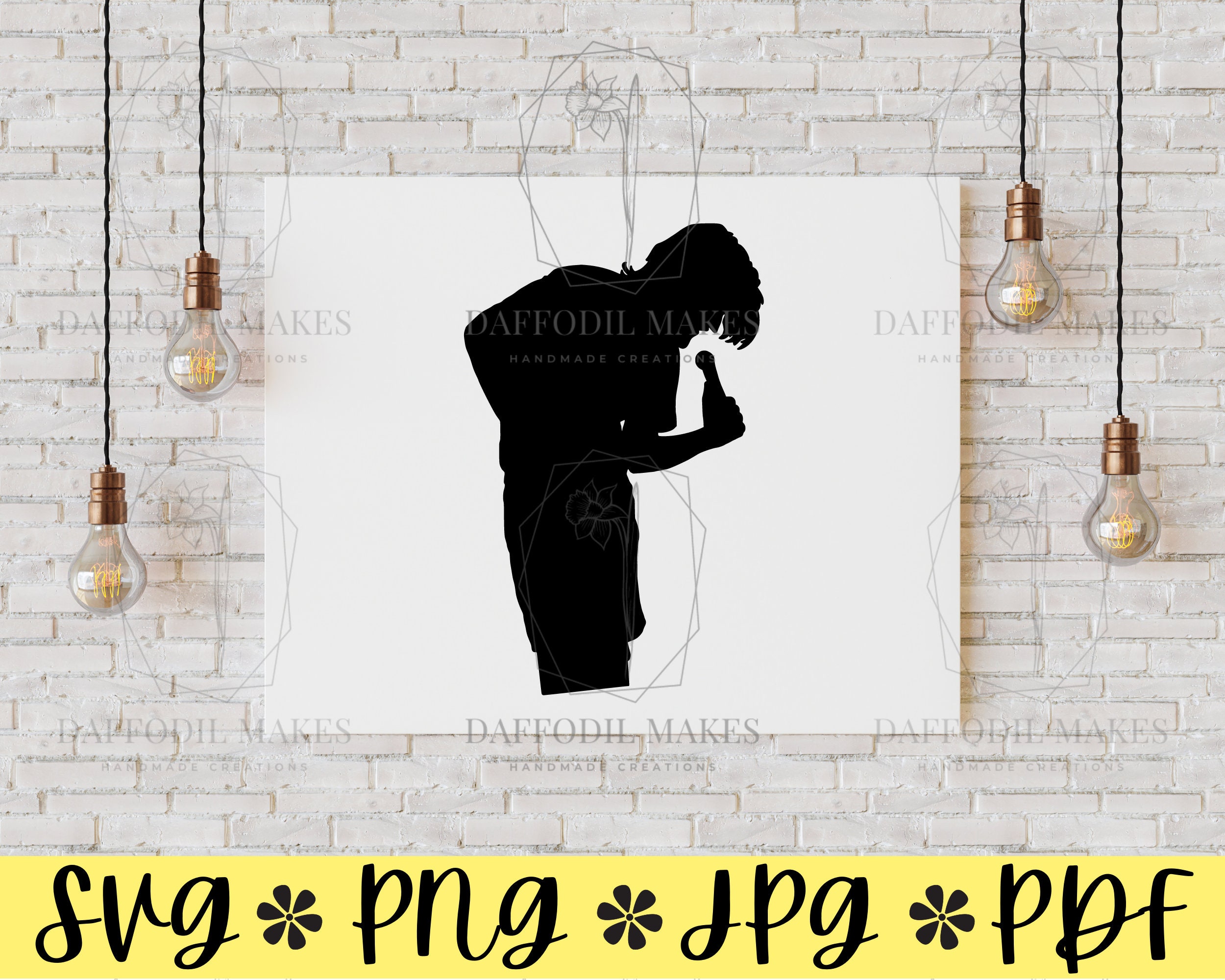 Bo Burnham Silhouette SVG File, SVG, Bo Burnham, Silhouette, Funny Svg ...