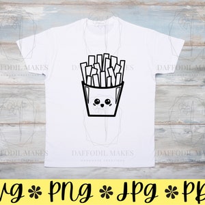 French Fry SVG File, SVG, French Fry, French Fry Svg, Kawaii Svg, Cute ...
