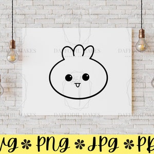 Stuck-out Tongue Dumpling SVG, Bao, SVG, Dumpling Svg, Kawaii Svg, Cute ...