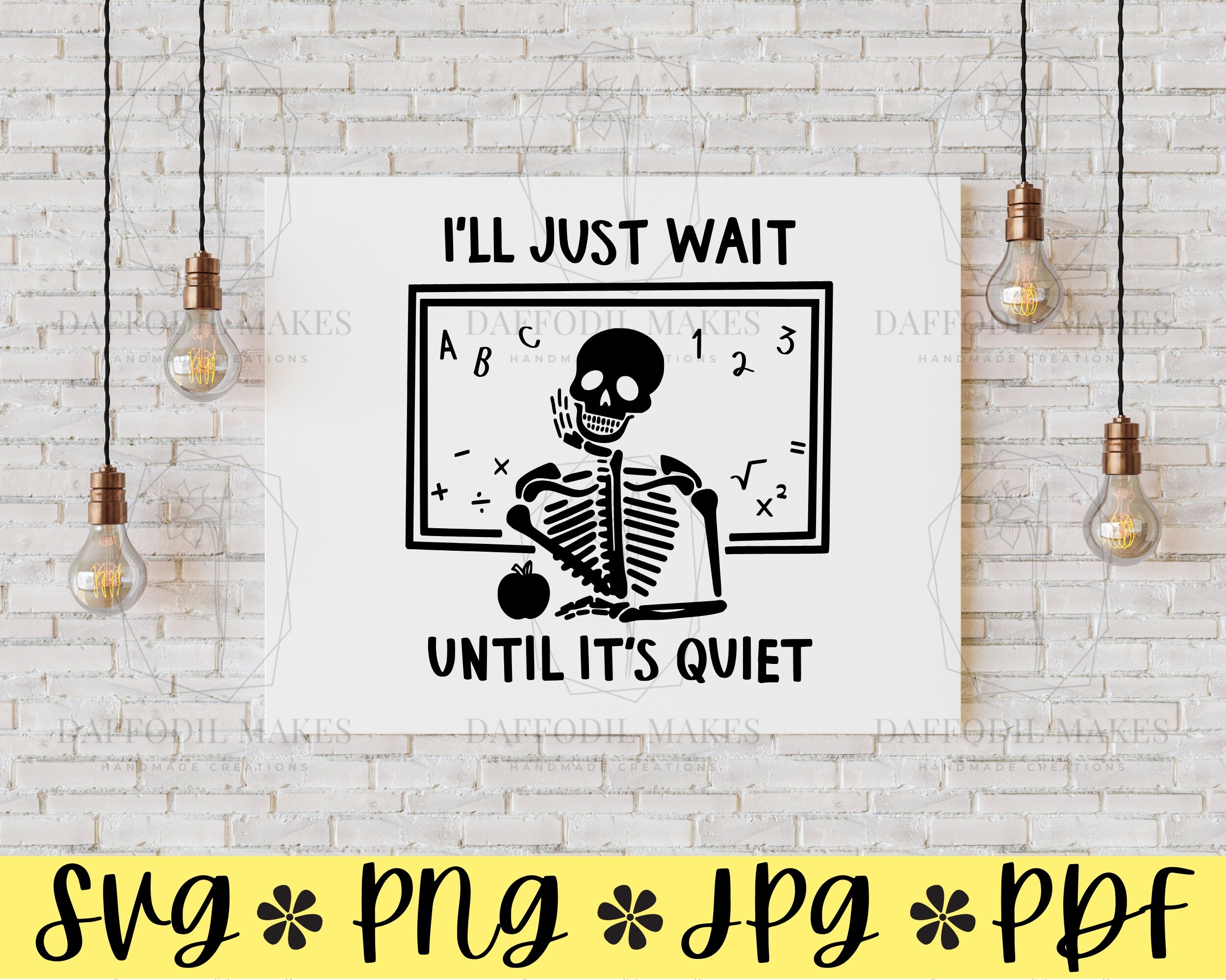 I'll Wait Until It's Quiet SVG File, SVG, Teacher Svg, Funny Svg ...