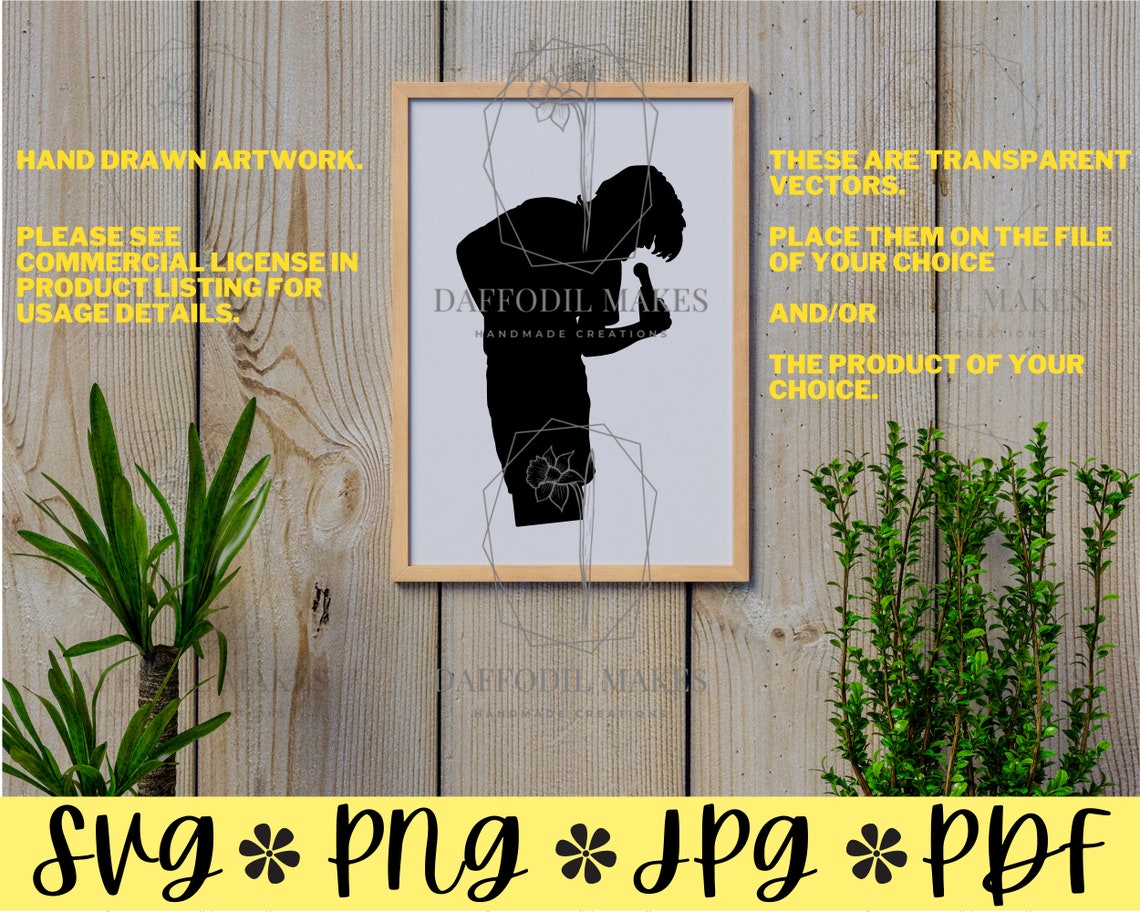 Bo Burnham Silhouette SVG File SVG Bo Burnham Silhouette - Etsy