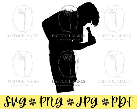 Bo Burnham Silhouette SVG File SVG Bo Burnham Silhouette - Etsy