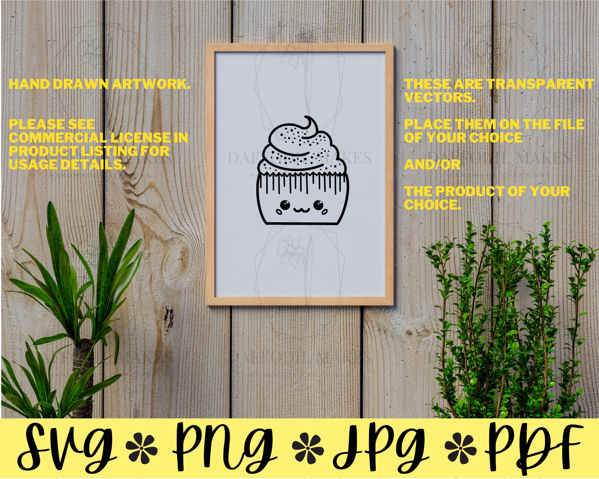 Cupcake SVG File SVG Cupcake Cupcake Svg Kawaii Svg Cute - Etsy