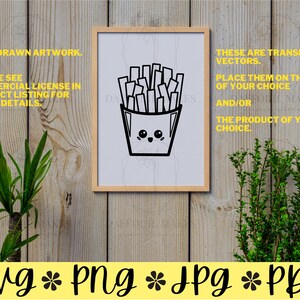 French Fry SVG File, SVG, French Fry, French Fry Svg, Kawaii Svg, Cute ...