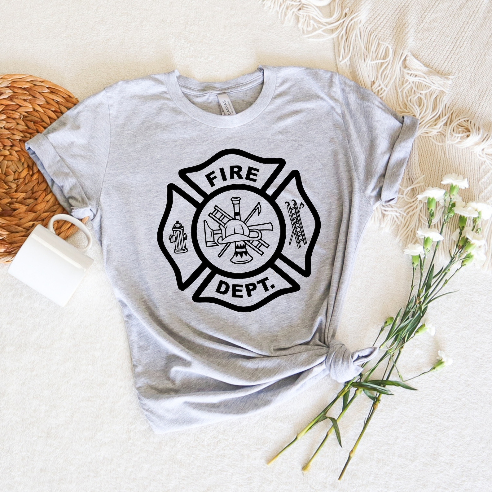 Firefighter T Shirt Fireman Tee Fire Department Shirt Gift - Etsy