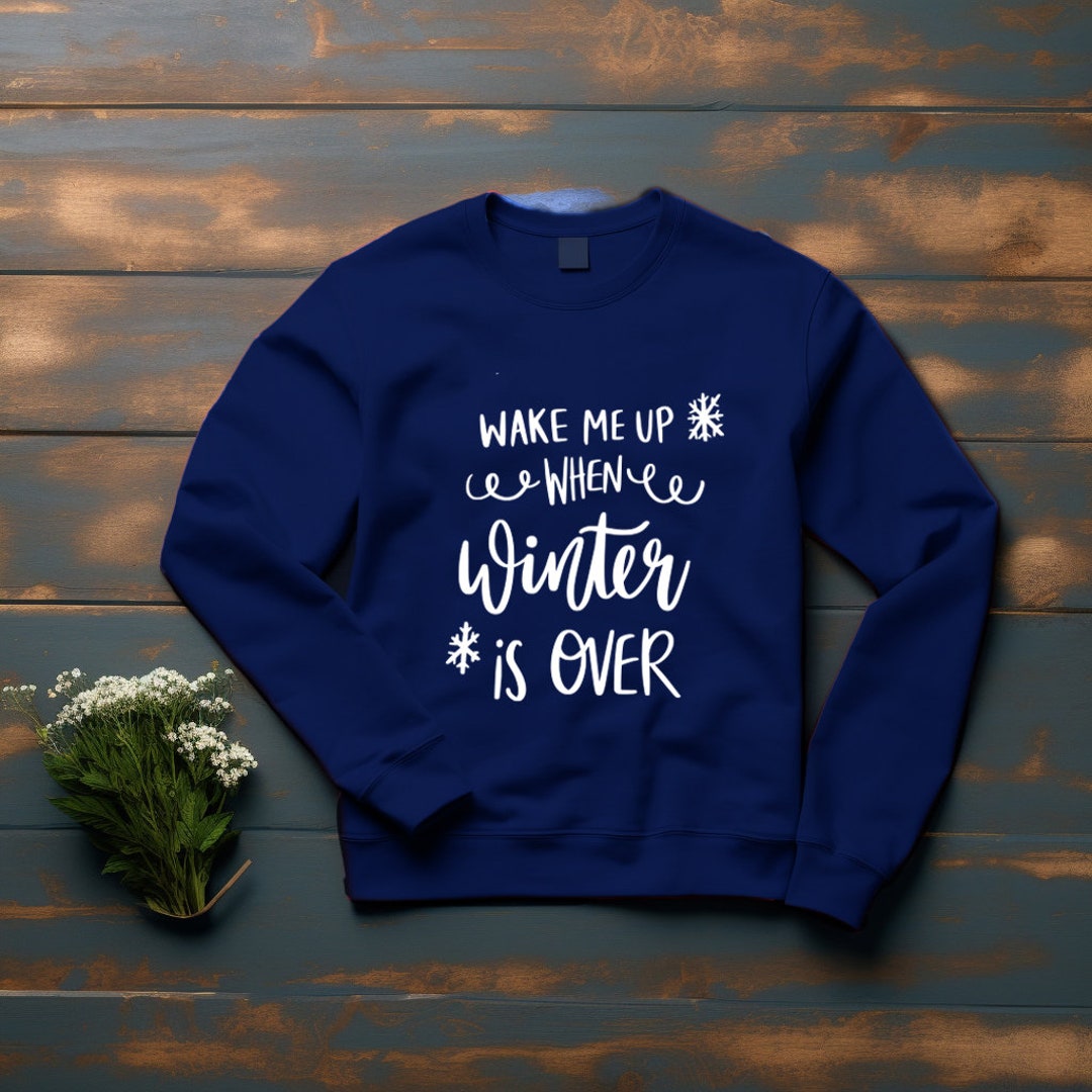 Wake Me up When Winter is Over, Funny Christmas Shirt, Christmas Shirt ...