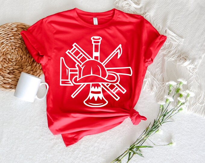 Fire Department Shirt, Fire Dept. Logo Shirt, Firefighter T-shirt ...