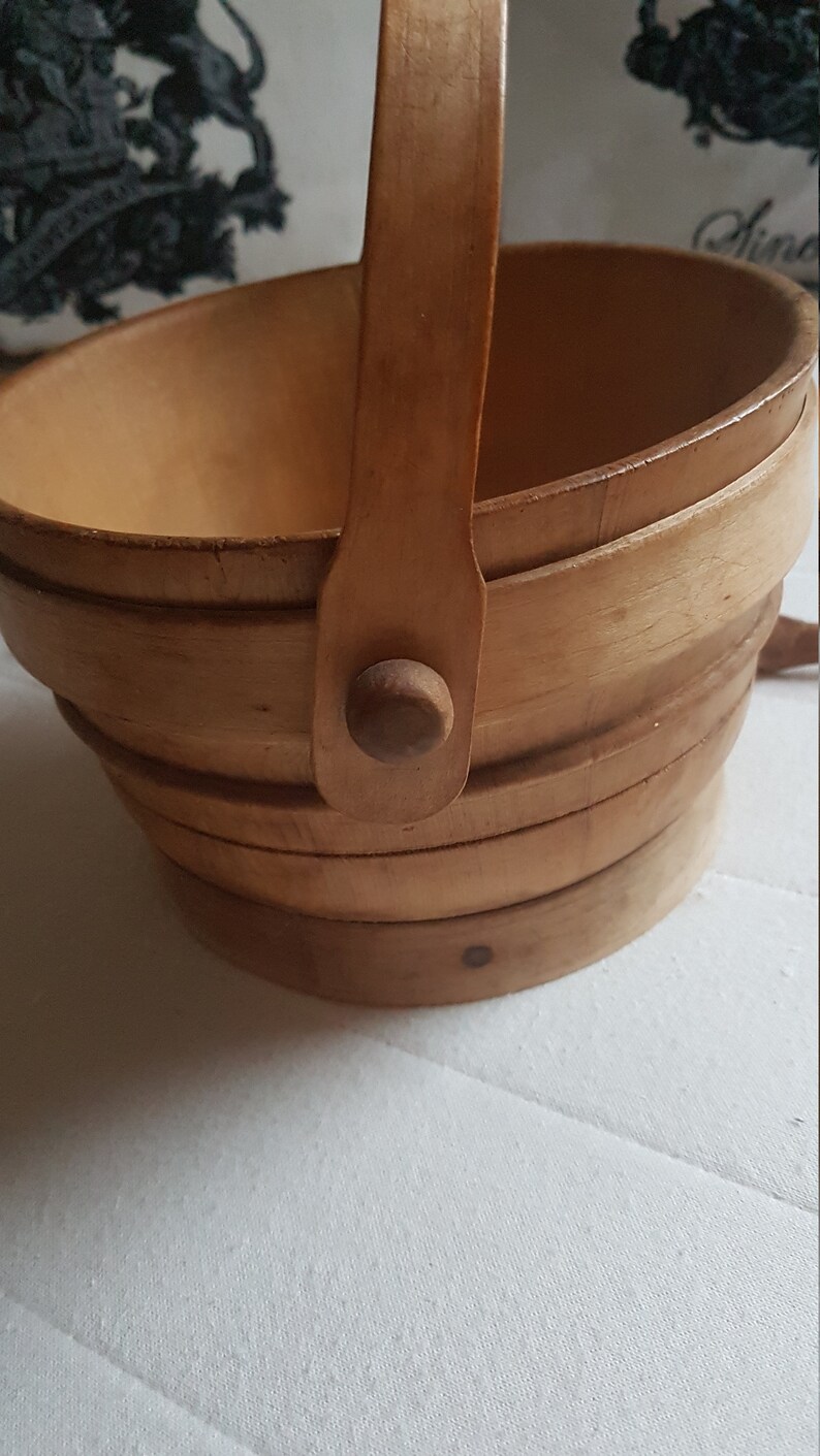 Dutch Wooden Butter Bucket With Butter Scoop Smeared Spatula | Etsy
