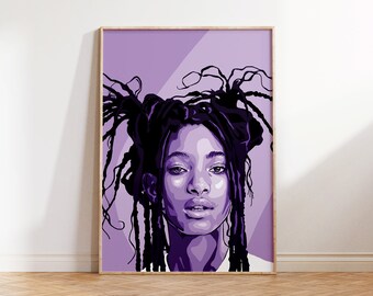 Willow Smith Poster / Willow Smith Print / Stencil Art / Music - Etsy