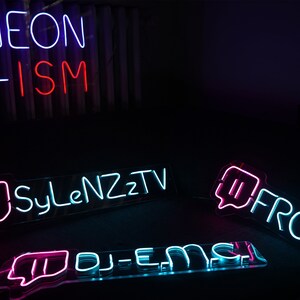 Custom Twitch Username Neon Sign, Twitch Decoration, Personalized Gift ...