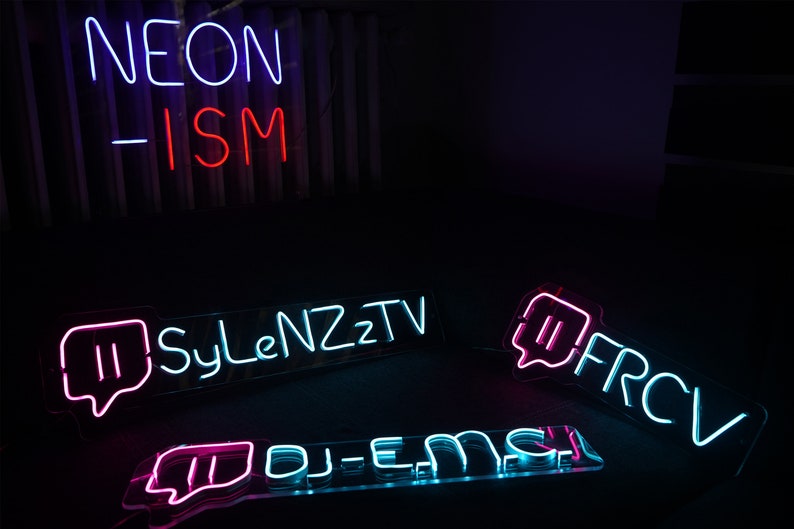 Custom Twitch Username Neon Sign, Twitch Decoration, Personalized Gift ...