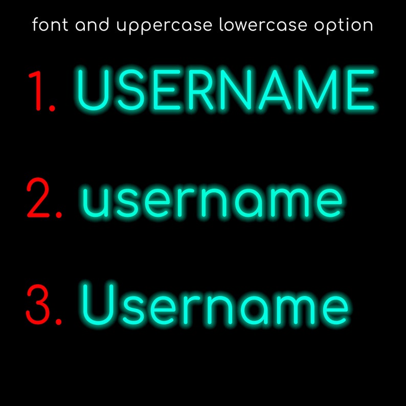 Custom Twitch Username Neon Sign, Twitch Decoration, Personalized Gift ...