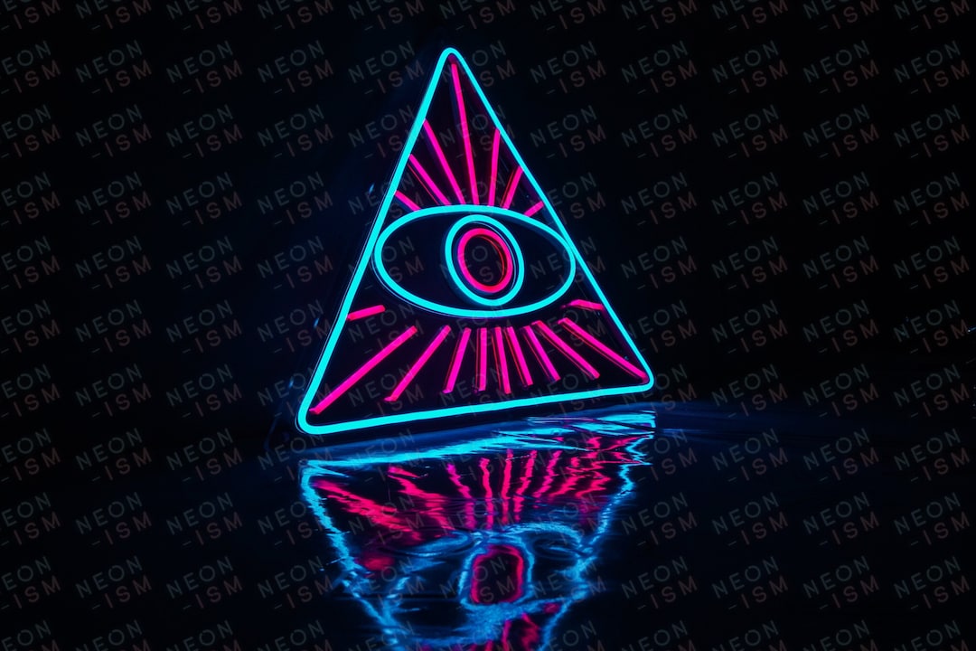 Eye Neon Sign, Aesthetic Room Decor, Personalized Gifts, Good Luck Sign ...