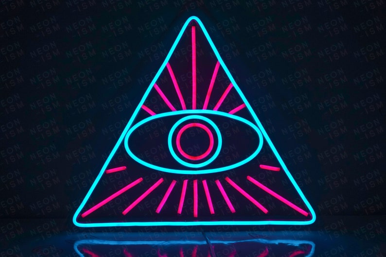 Eye Neon Sign, Aesthetic Room Decor, Personalized Gifts, Good Luck Sign ...