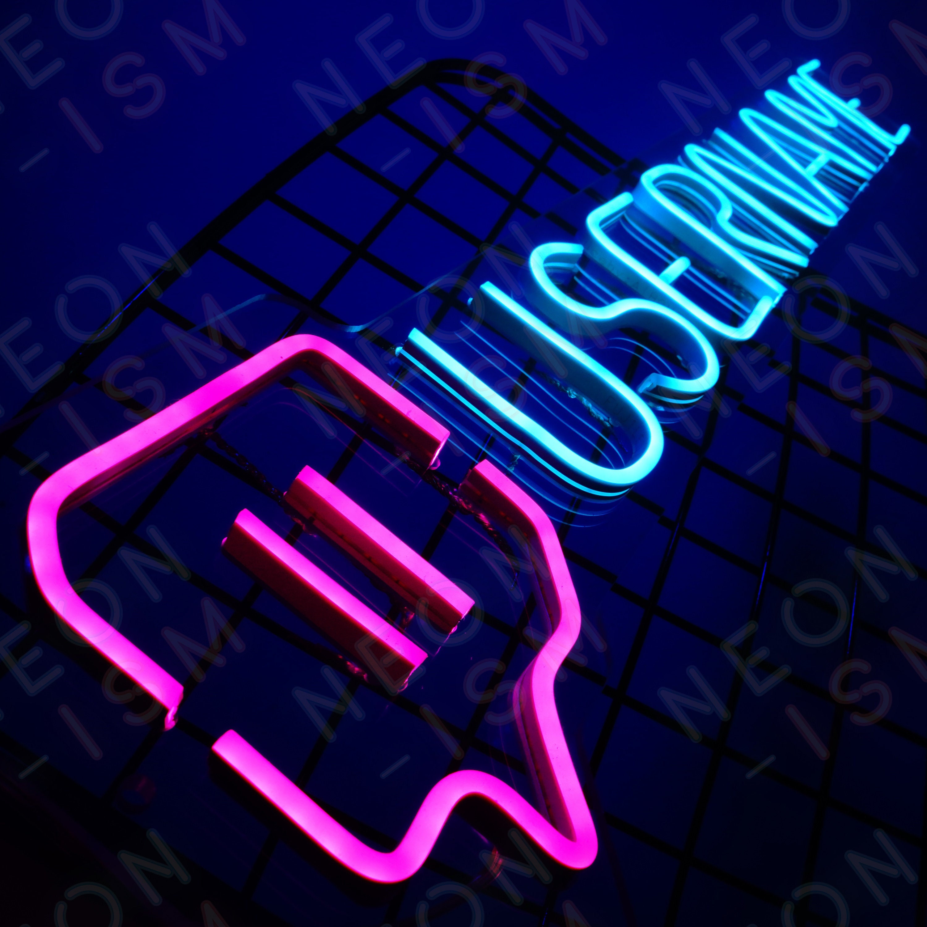 Custom Twitch Username Neon Sign Twitch Decoration - Etsy