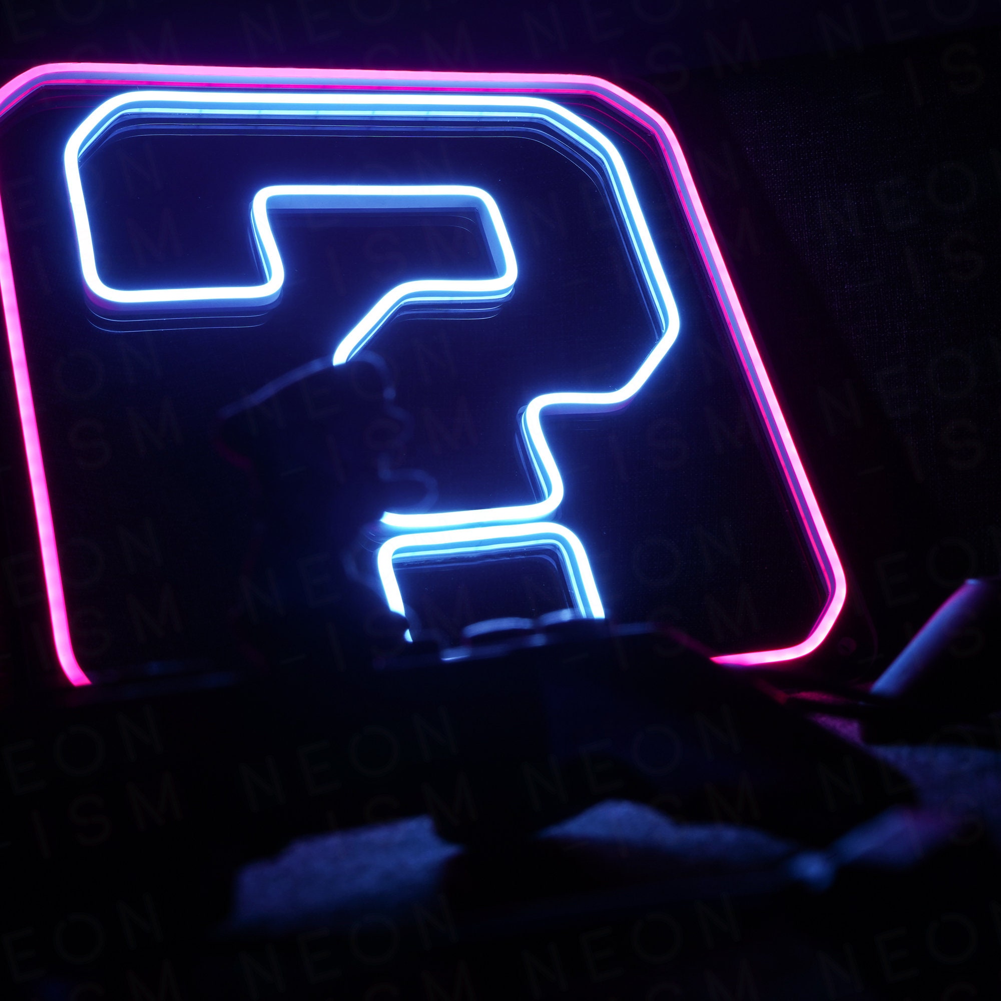 Mario Question Mark Box Neon Sign Arcade Neon Led Mario Neon - Etsy