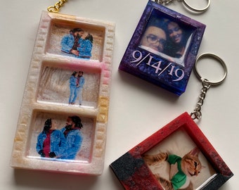 Polaroid Photo Keychain - Etsy