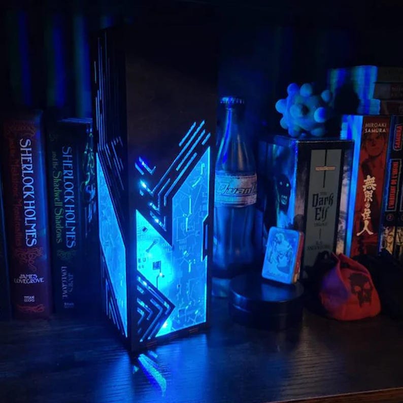 Circuit Board Lamp Cyberpunk Style Decoration Lamp RGB LED Handmade ...
