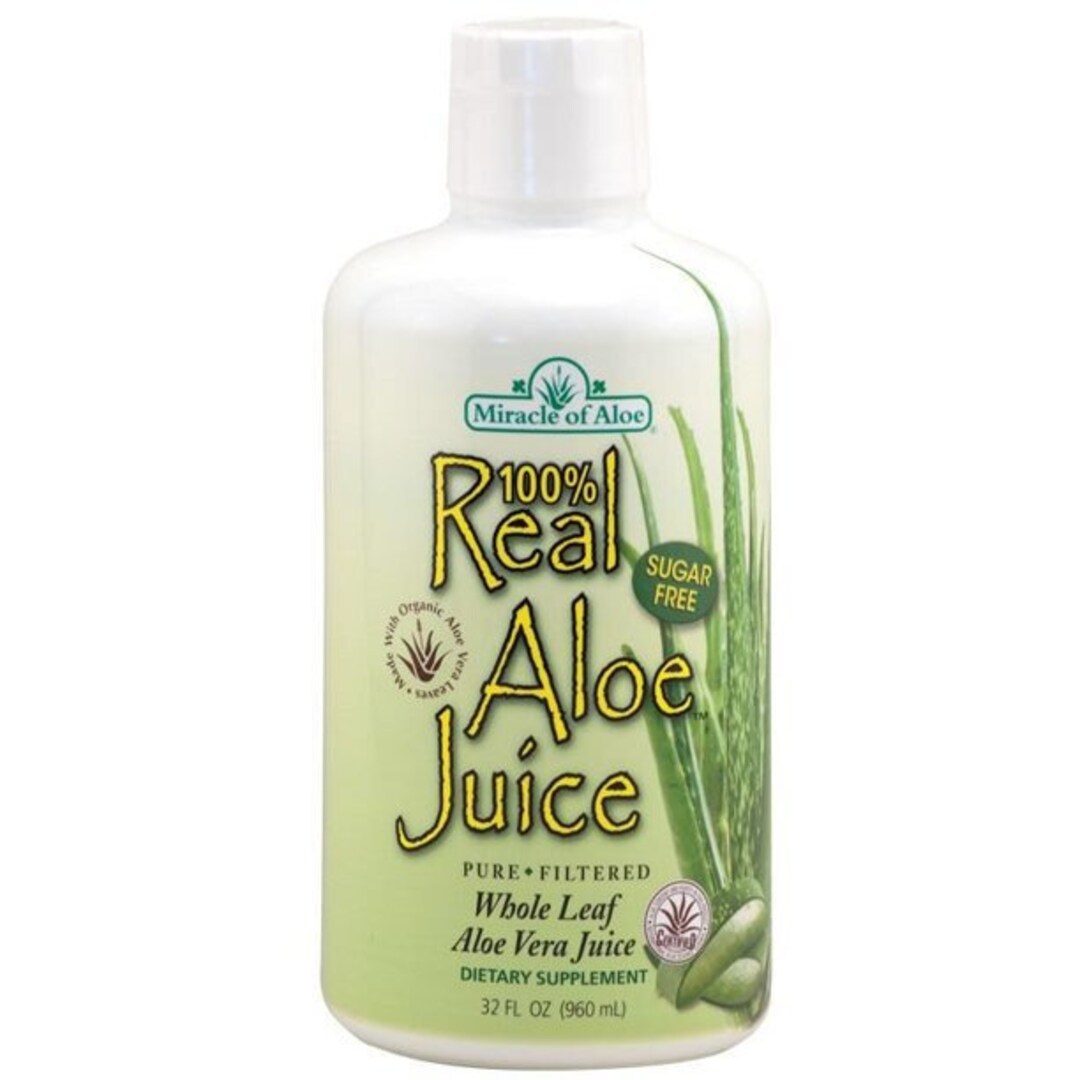 Miracle of Aloe Real Aloe Juice - Quart - Etsy