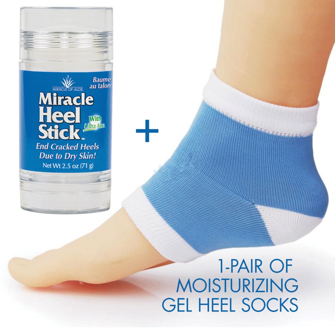Gel Heel Socks Plus Miracle Heel Stick - Etsy