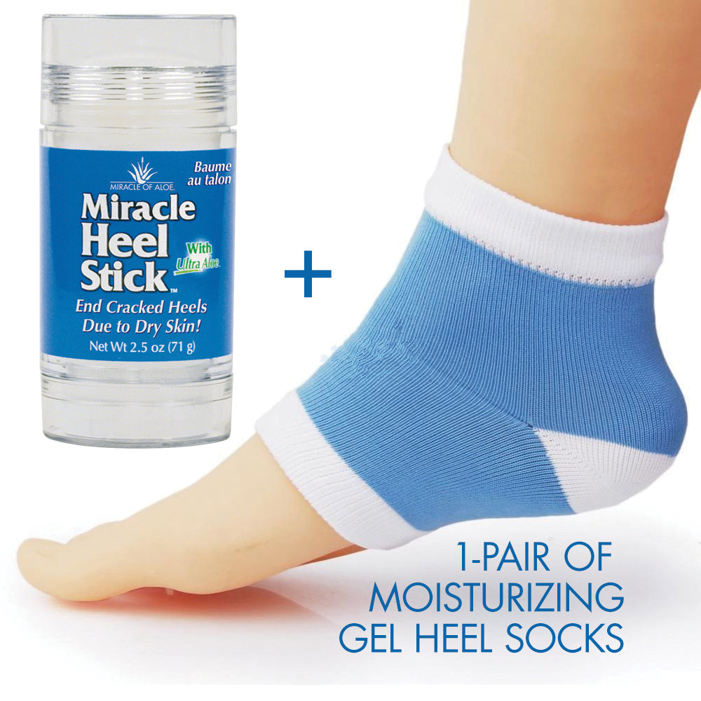 Gel Heel Socks Plus Miracle Heel Stick - Etsy