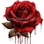 Dripping Red Rose Png, Dripping Rose, Dripping Flower, Rose Drip, Wet ...
