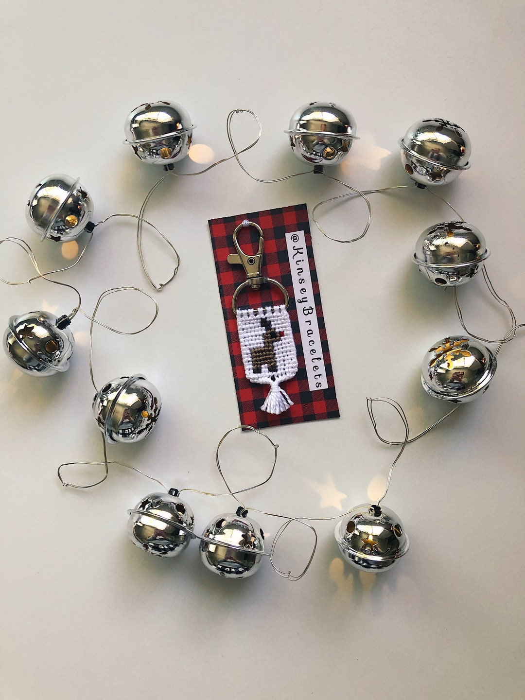 Rudolph Keychain Handmade Bracelet - Etsy