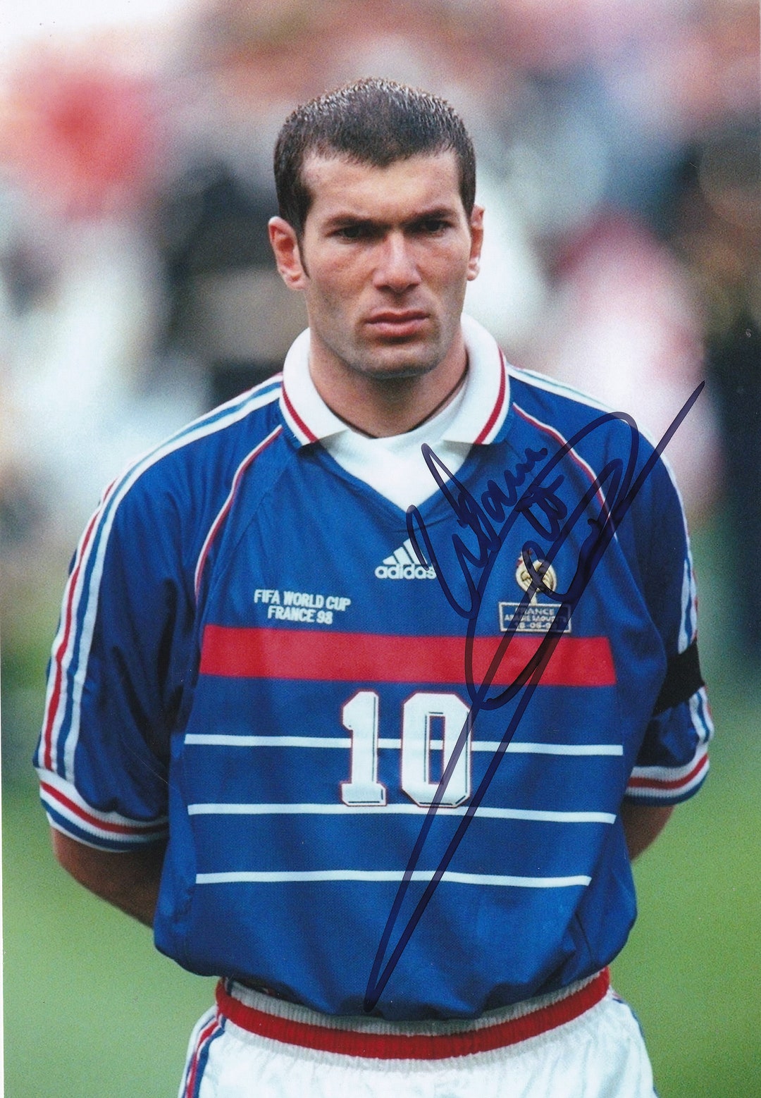Football Zinedine Zidane Hand Signed 12x8 Inch Photograph - Etsy