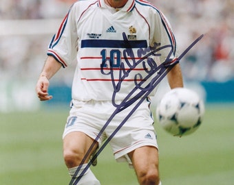 Autograph Signed Zinedine Zidane Photo COA - Etsy