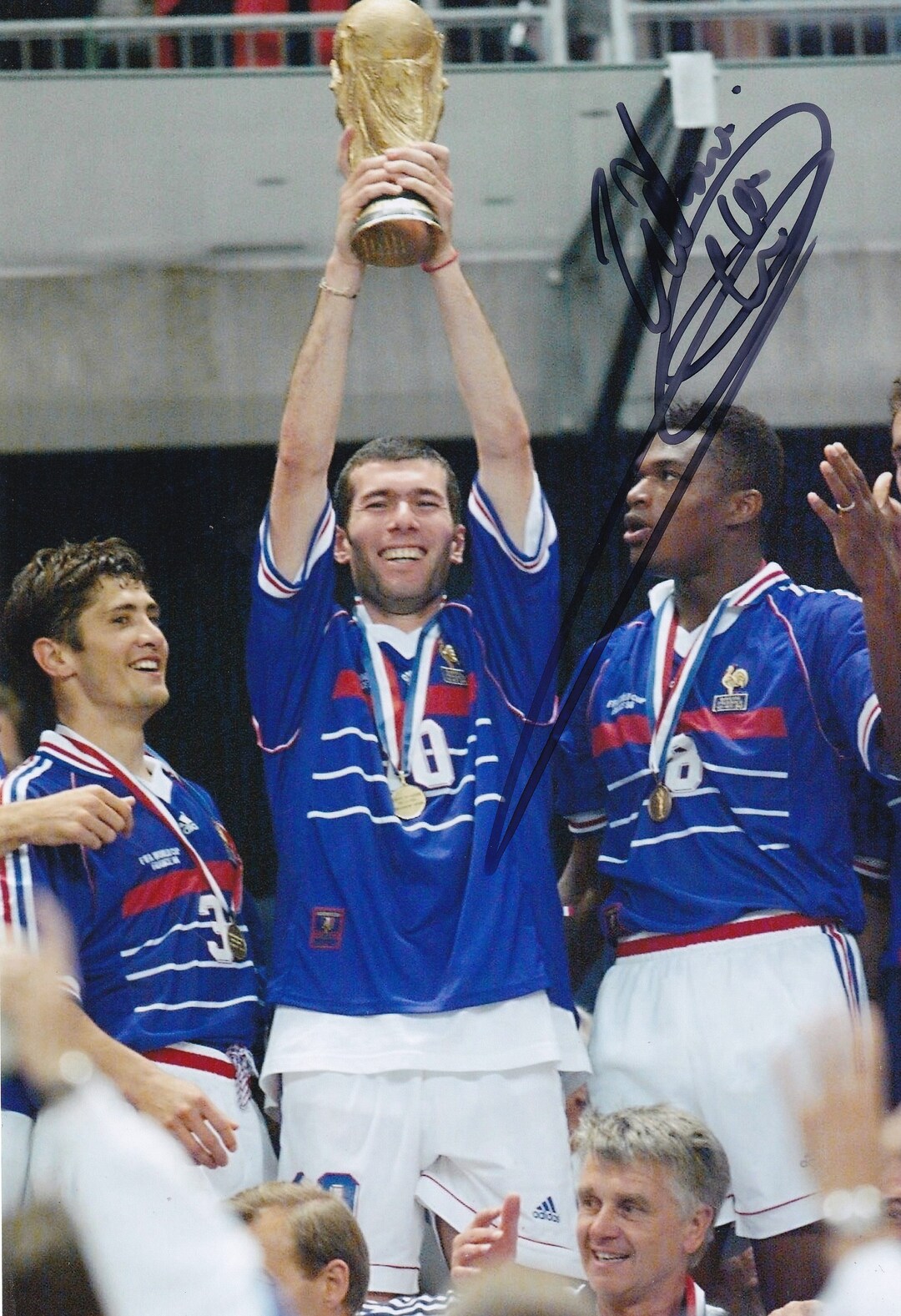 Football Zinedine Zidane Hand Signed 12x8 Inch Photograph - Etsy