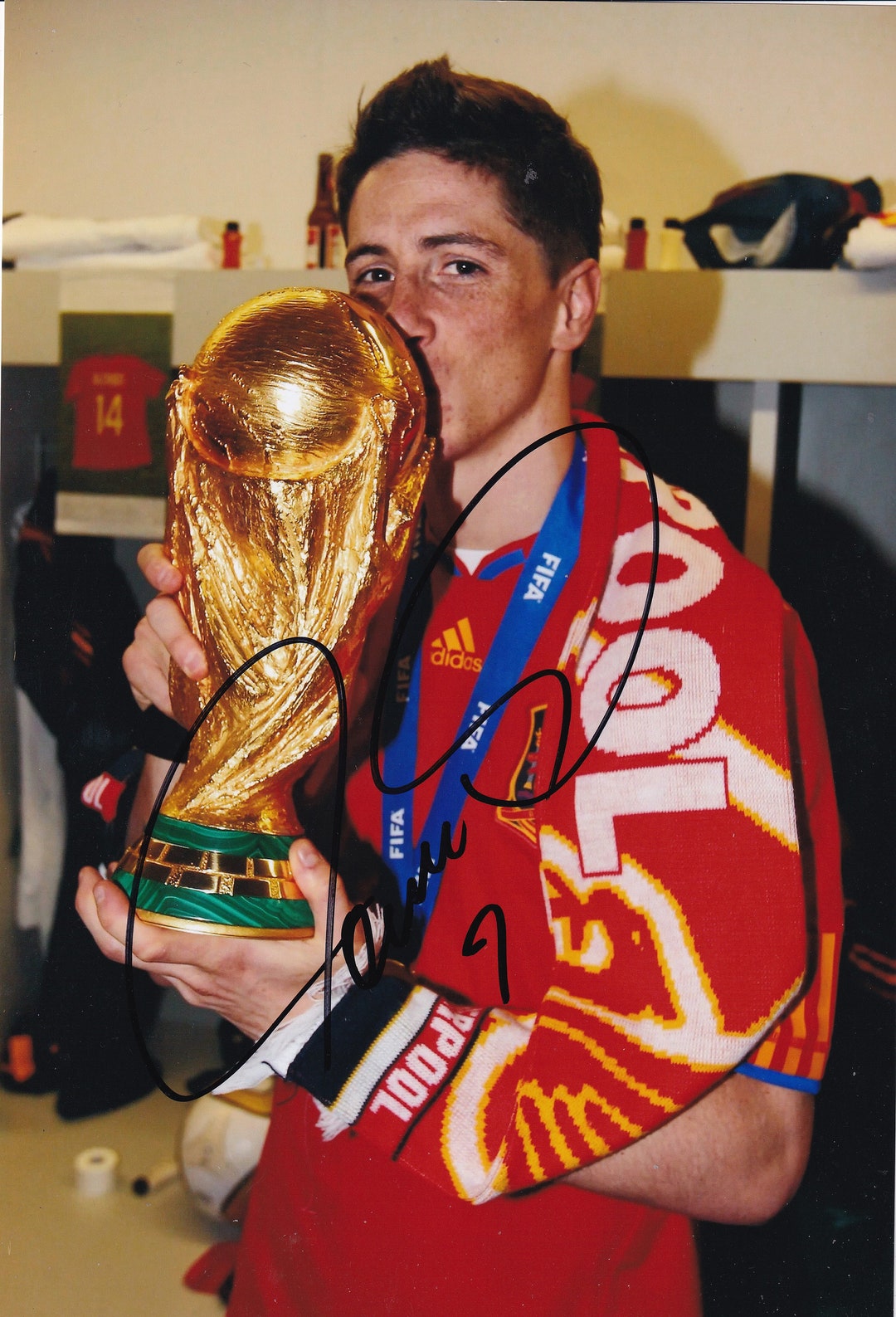 Football - Fernando Torres - Hand Signed 12x8 Inch Photograph - Spain ...