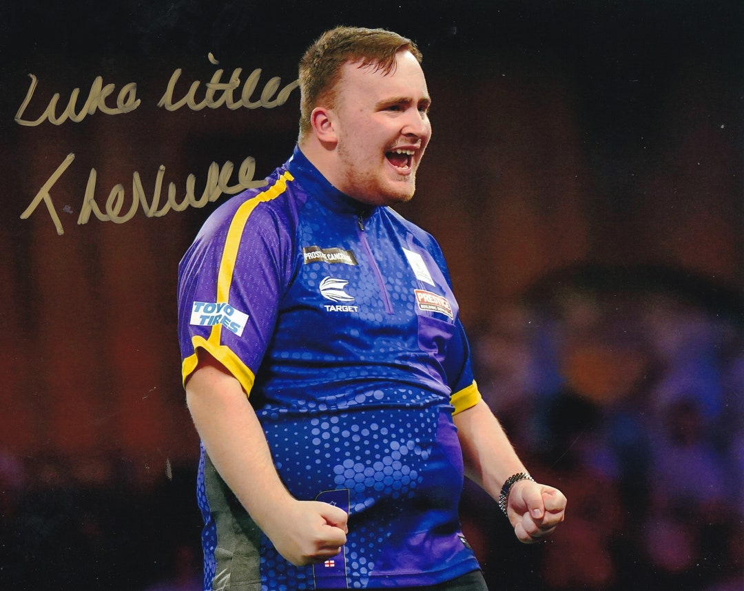 Darts Luke Littler Hand Signed 8x10 Inch Photograph COA Proof - Etsy