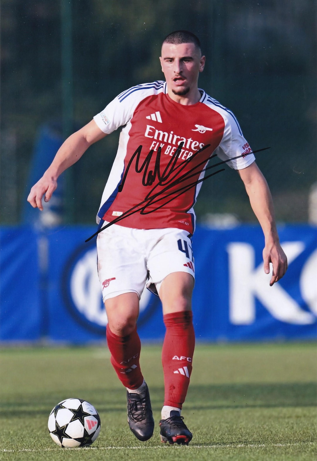 Football - Maldini Kacurri - Hand Signed 12x8 Inch Photograph - Arsenal ...