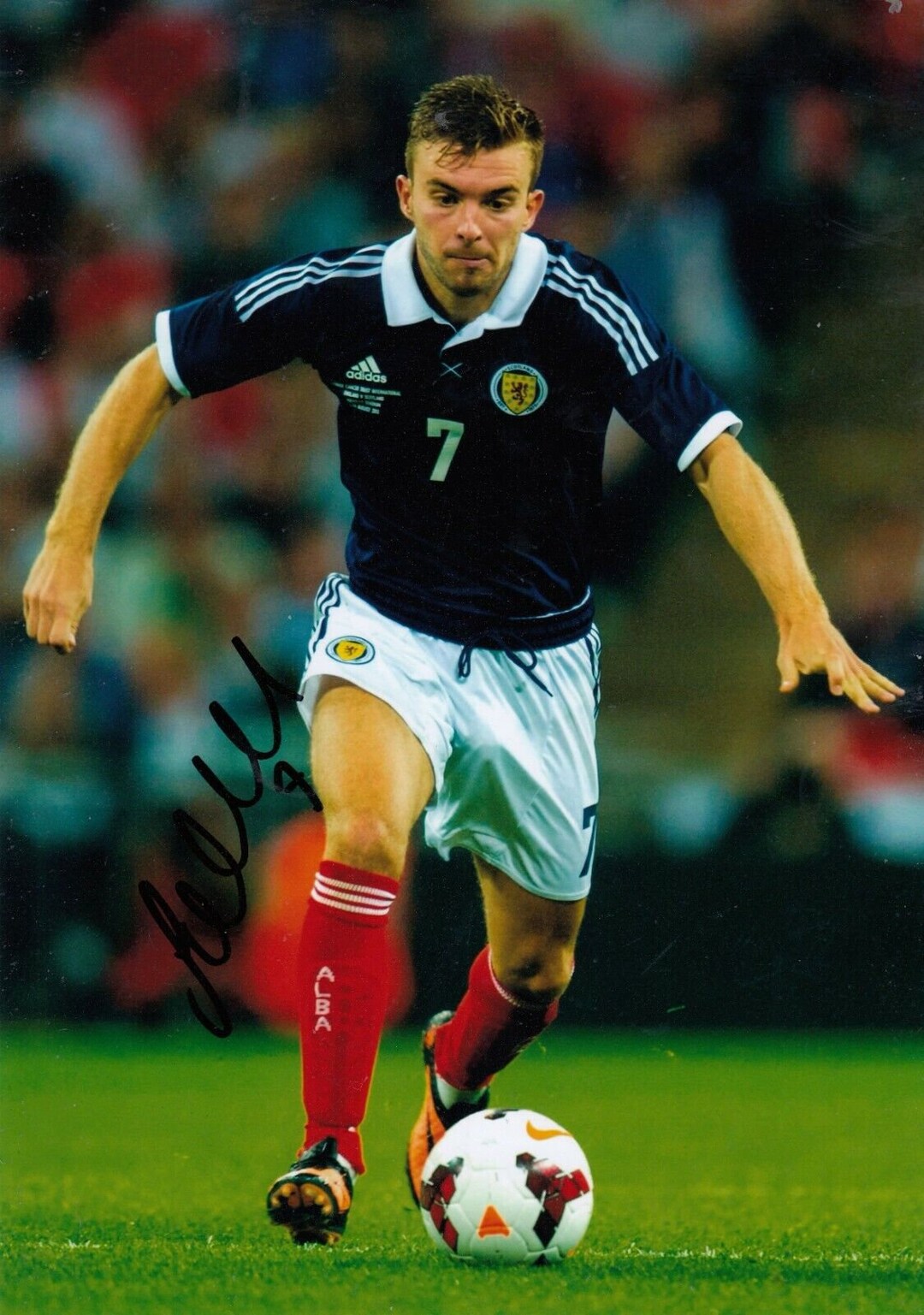Football - James Morrison - Hand Signed A4 Photograph - Scotland - COA ...