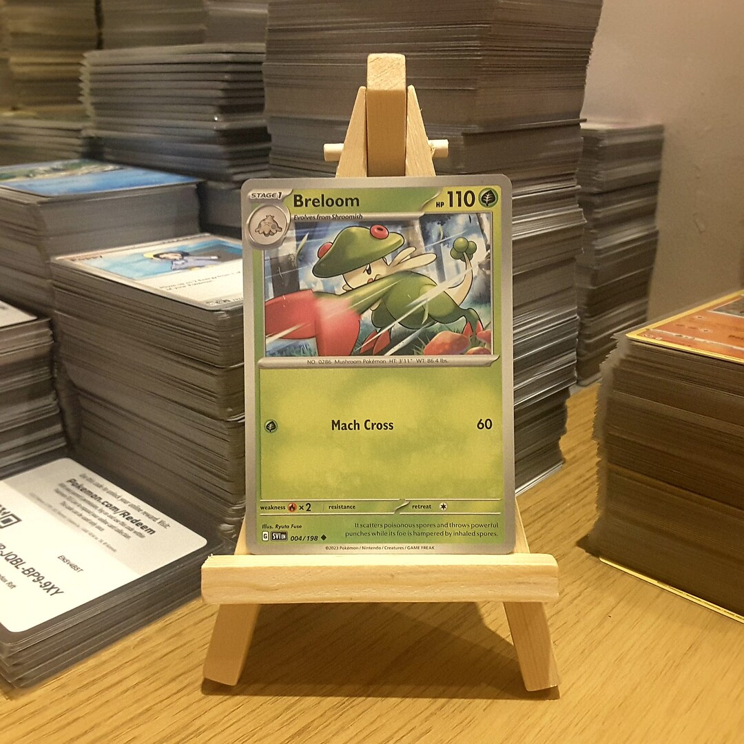 Authentic Pokemon Cards 4 Card Playset Scarlet & Violet Breloom 004/198 ...