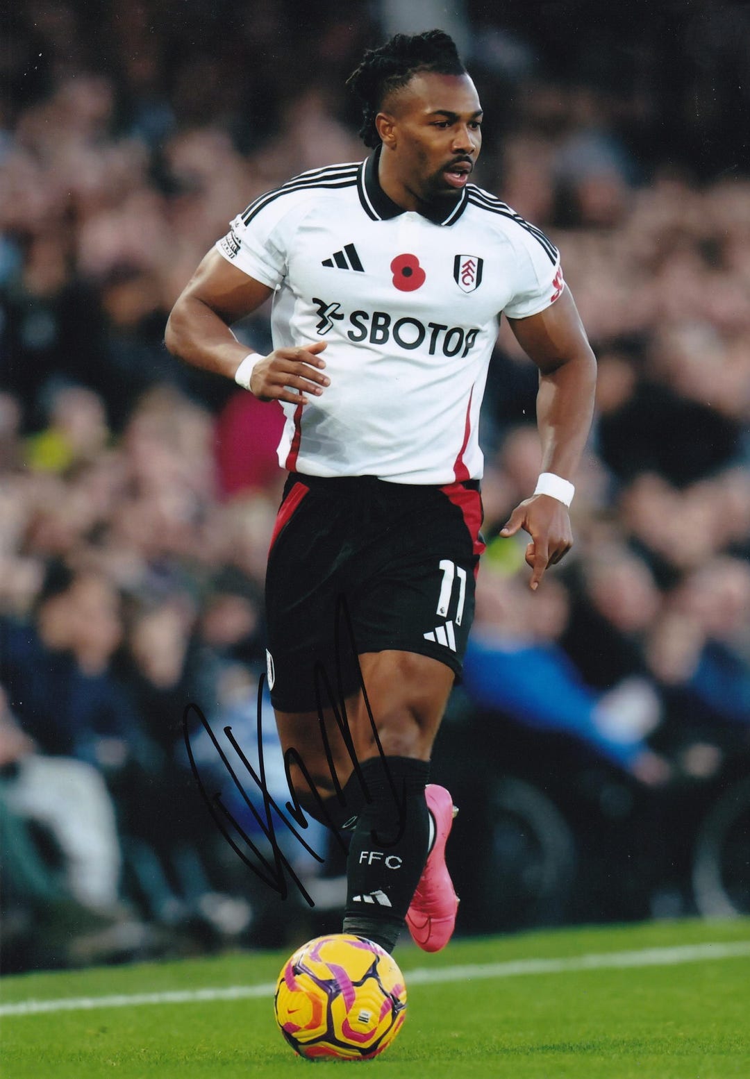 Football Adama Traore Hand Signed A4 Photograph Fulham COA - Etsy