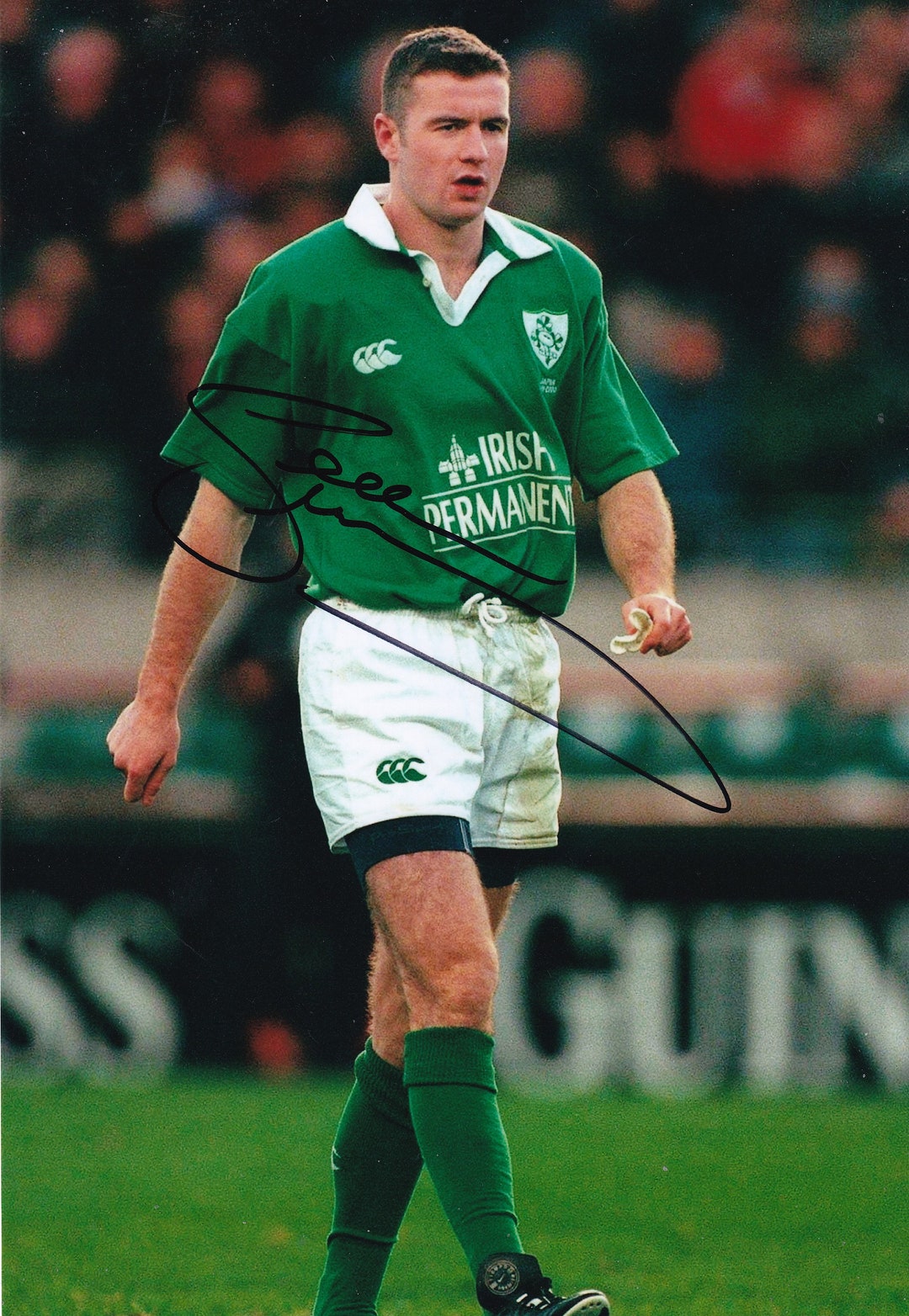 Rugby Union - Geordan Murphy - Hand Signed A4 Photograph - Ireland ...